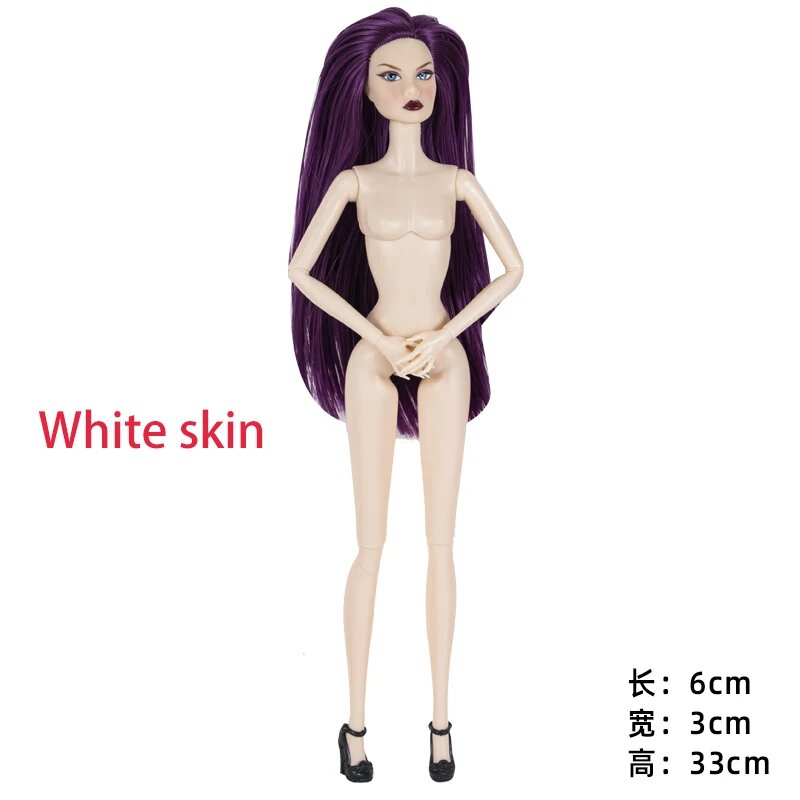 Кукла Баби 33 см, Белый, Purple hair A1