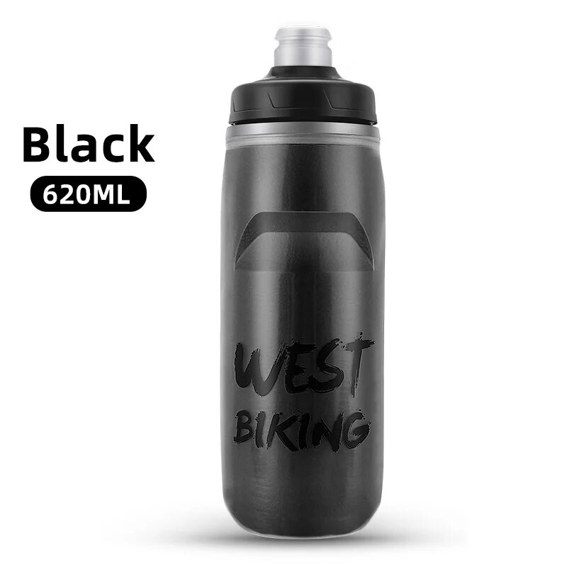 Велобутылка West Biking 620мл, черная