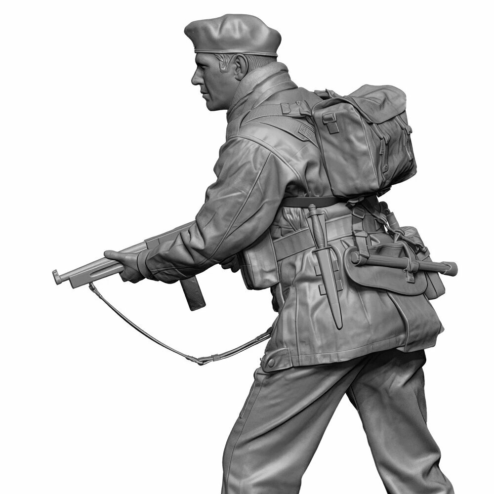 Фигурка солдата зкбозк 1/35 британский парашютист (Томпсон)