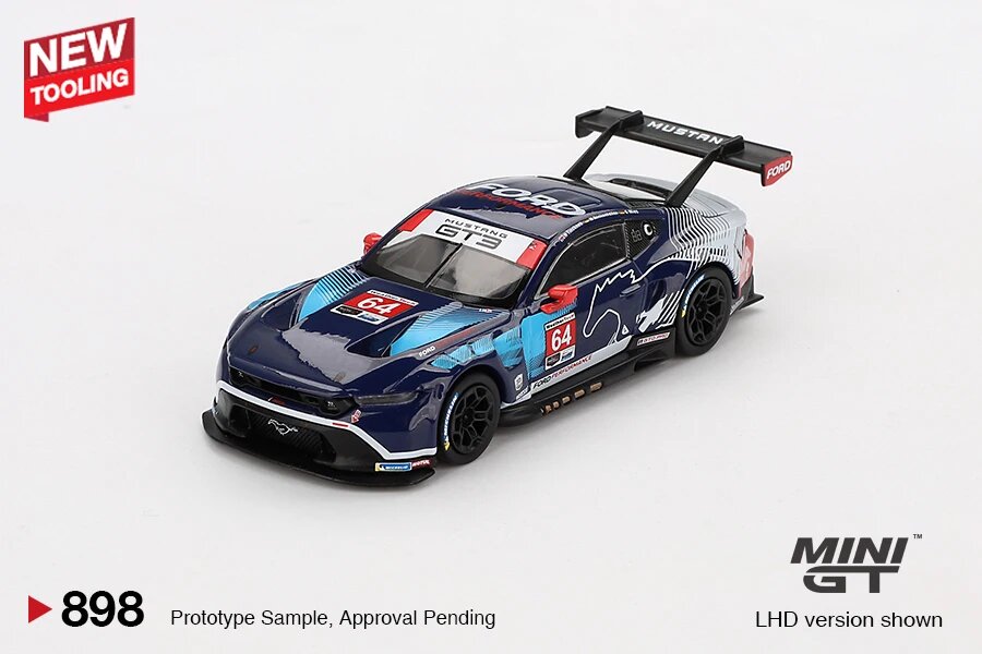 Коллекционная модель автомобиля Ford Mustang GT3 #64 TSM MODEL 1:64