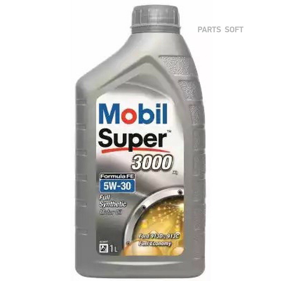 Масло моторное Mobil Super 3000 X1 Formula FE 5W30 1л от официального дистрибьютора, MOBIL, артикул 151523