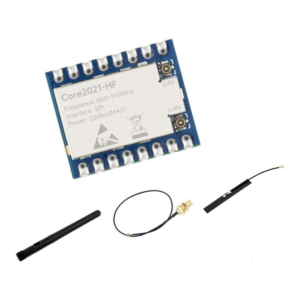 LoRaWAN-модуль с двумя антеннами и SPI, Сваренный