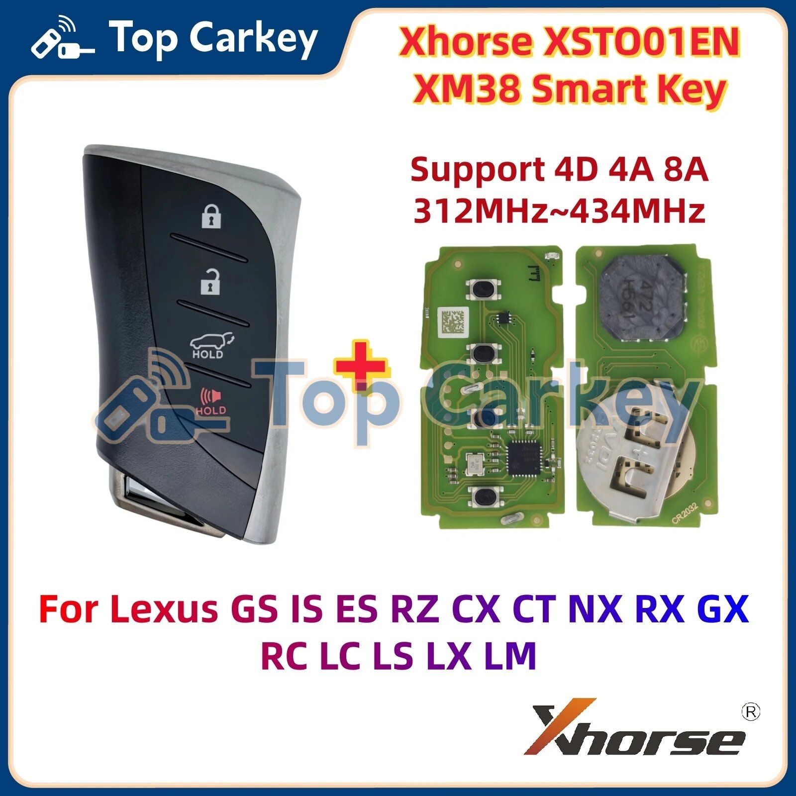 Xhorse XM38 Smart Key 4D 4A 8A для Lexus, Цвет: 3plus1 SUV