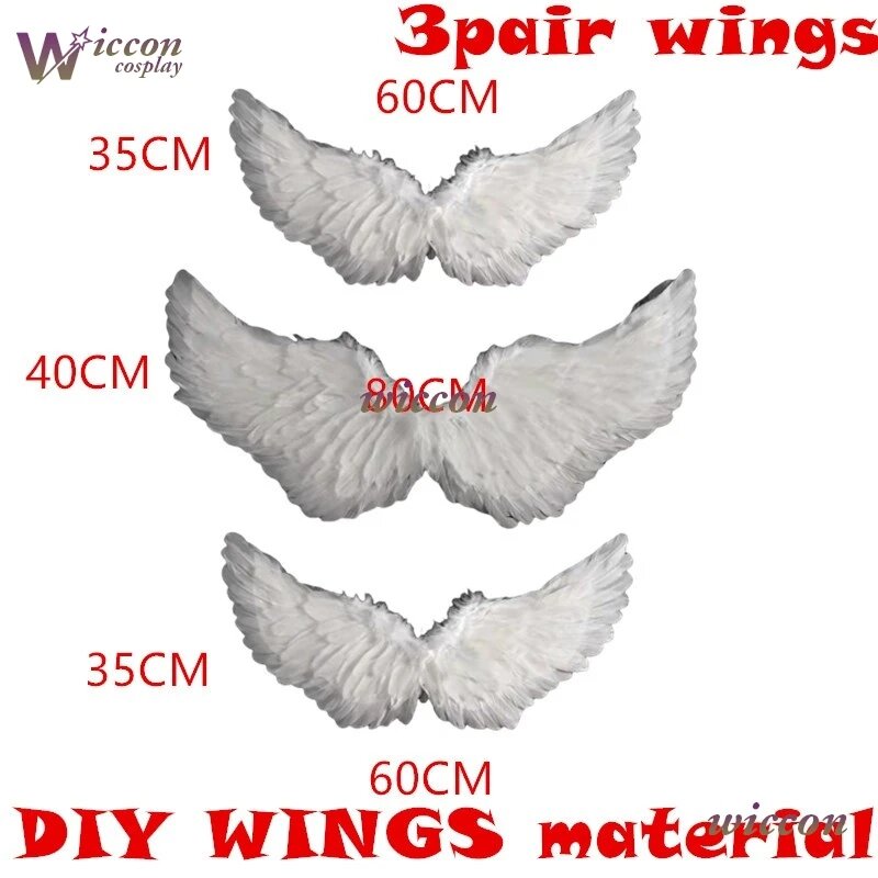 Косплей костюм Ангел Эмили Hasbin Seraphim XXXL, 3pcs wings DIY