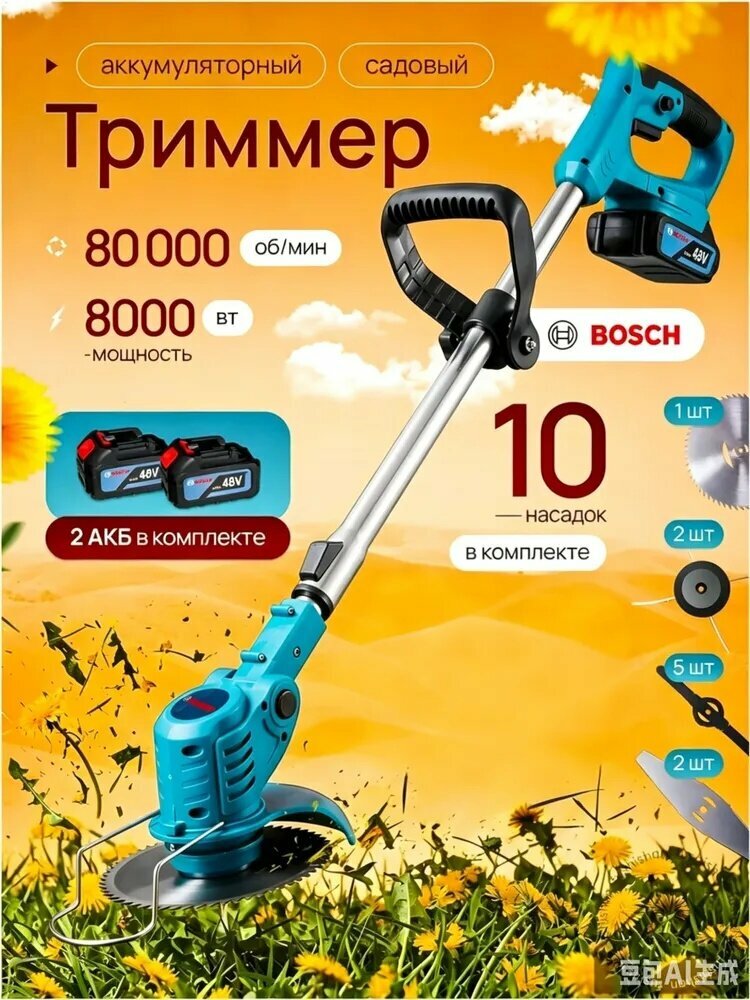 Садовый триммер аккумуляторный