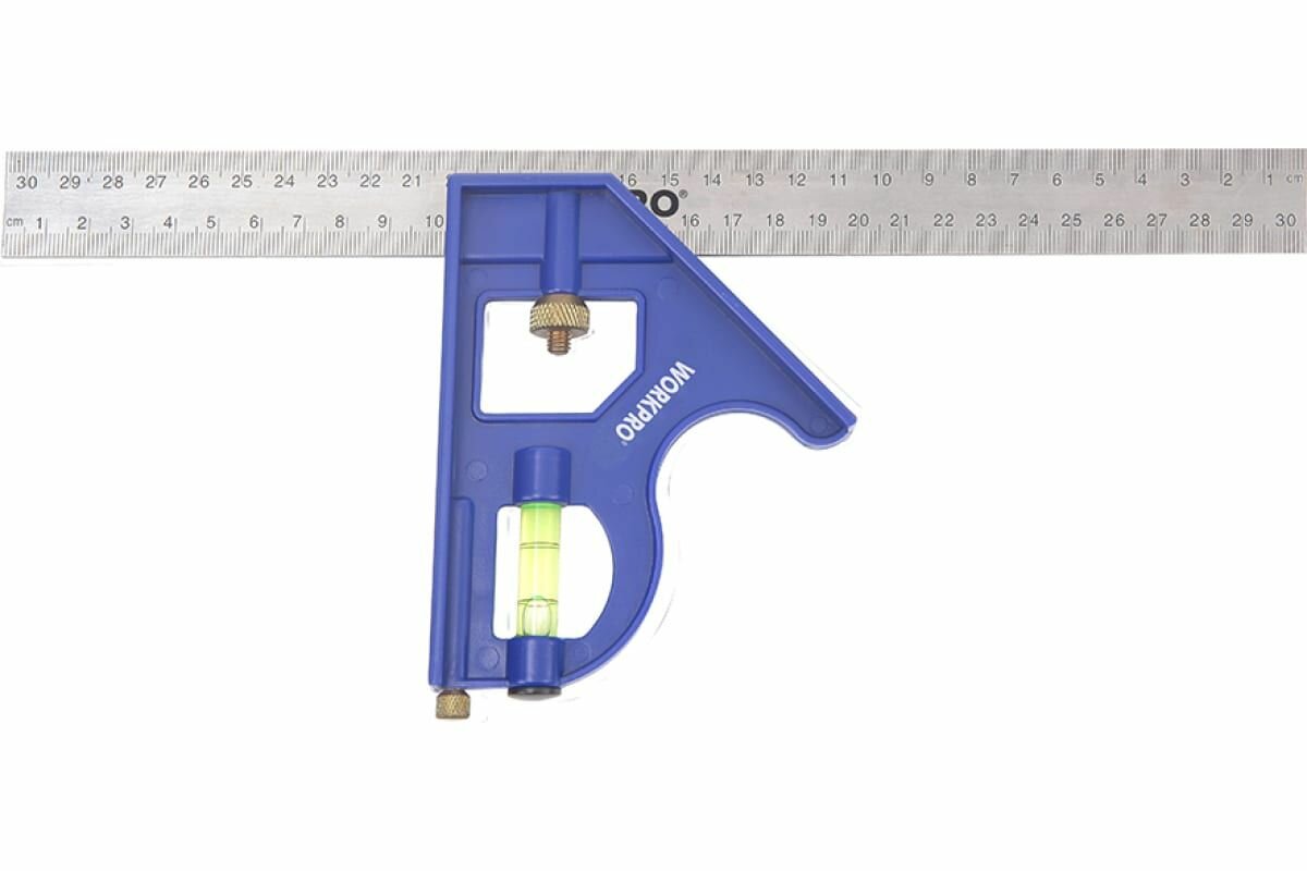 Угольник с уровнем WORKPRO 300мм WP264001