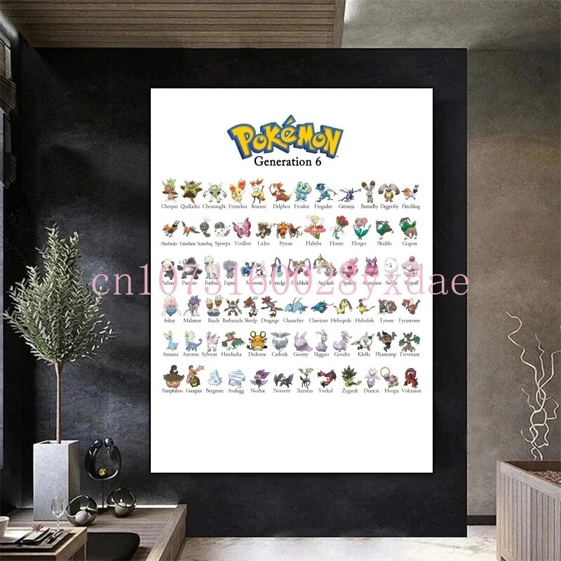Постер Покемоны Generation 6, Цвет: Pokemon6