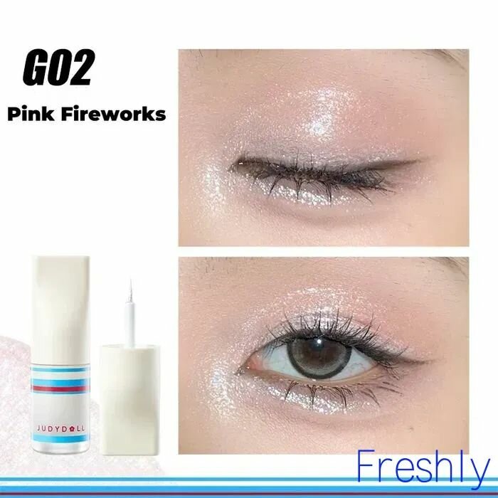 Тени для век Judydoll Live Long-wear Ariy Liquid Eyeshadow - #G02 Pink Fireworks