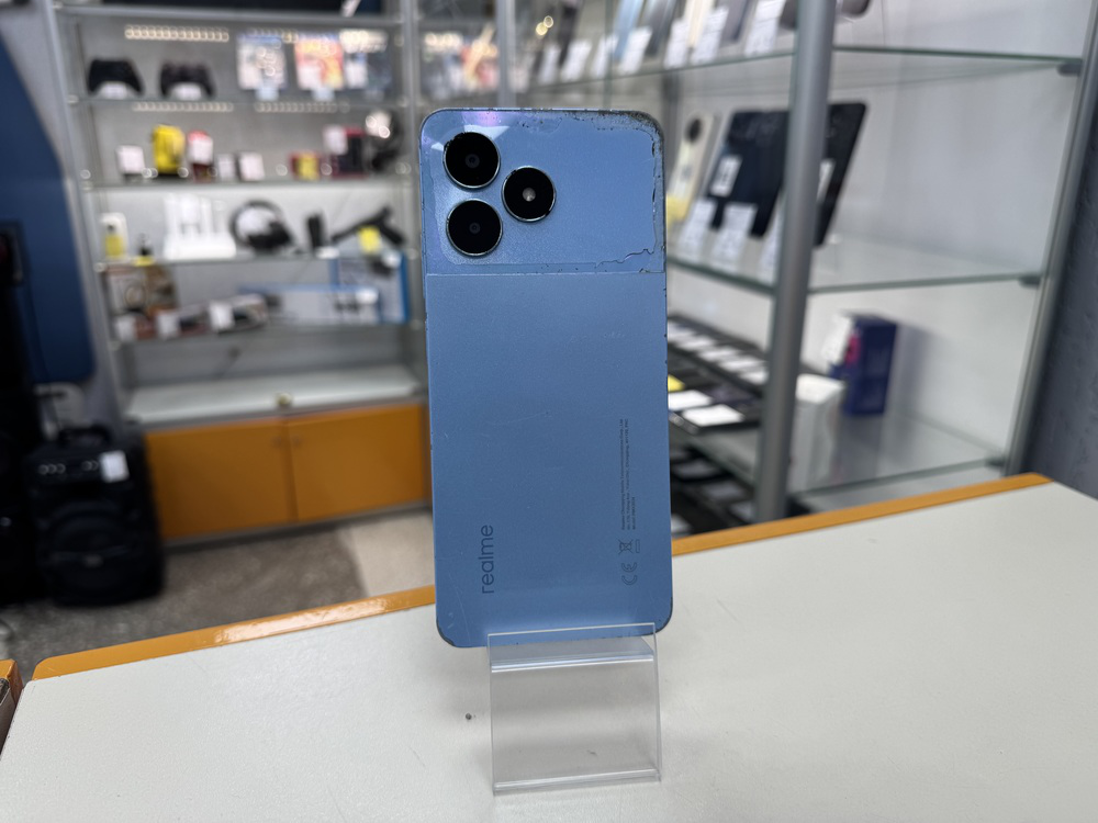 Смартфон Realme Rm Note 50 3+64 Гб Цвет Небесный Голубой Blue, Б/У, Уценка