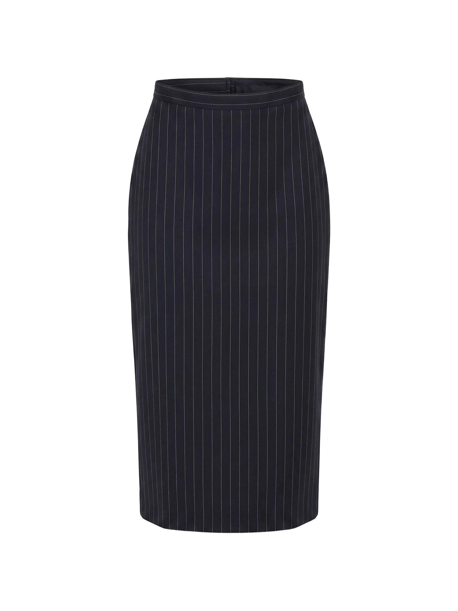 Юбка Pinstripe-pattern wool midi skirt