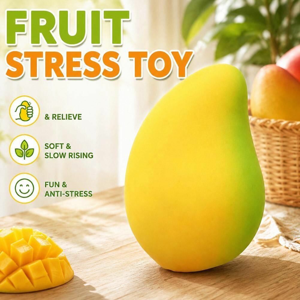 Эластичная игрушка в форме манго, устойчивая к давлению.