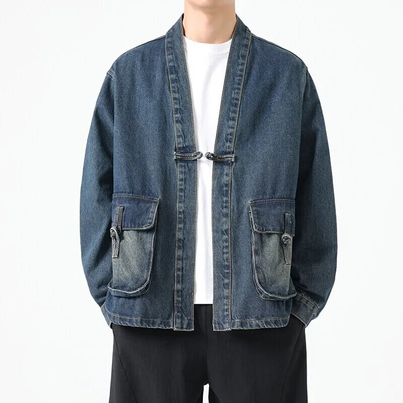 Джинсовая куртка мужская темно-синяя Levi's XXXL