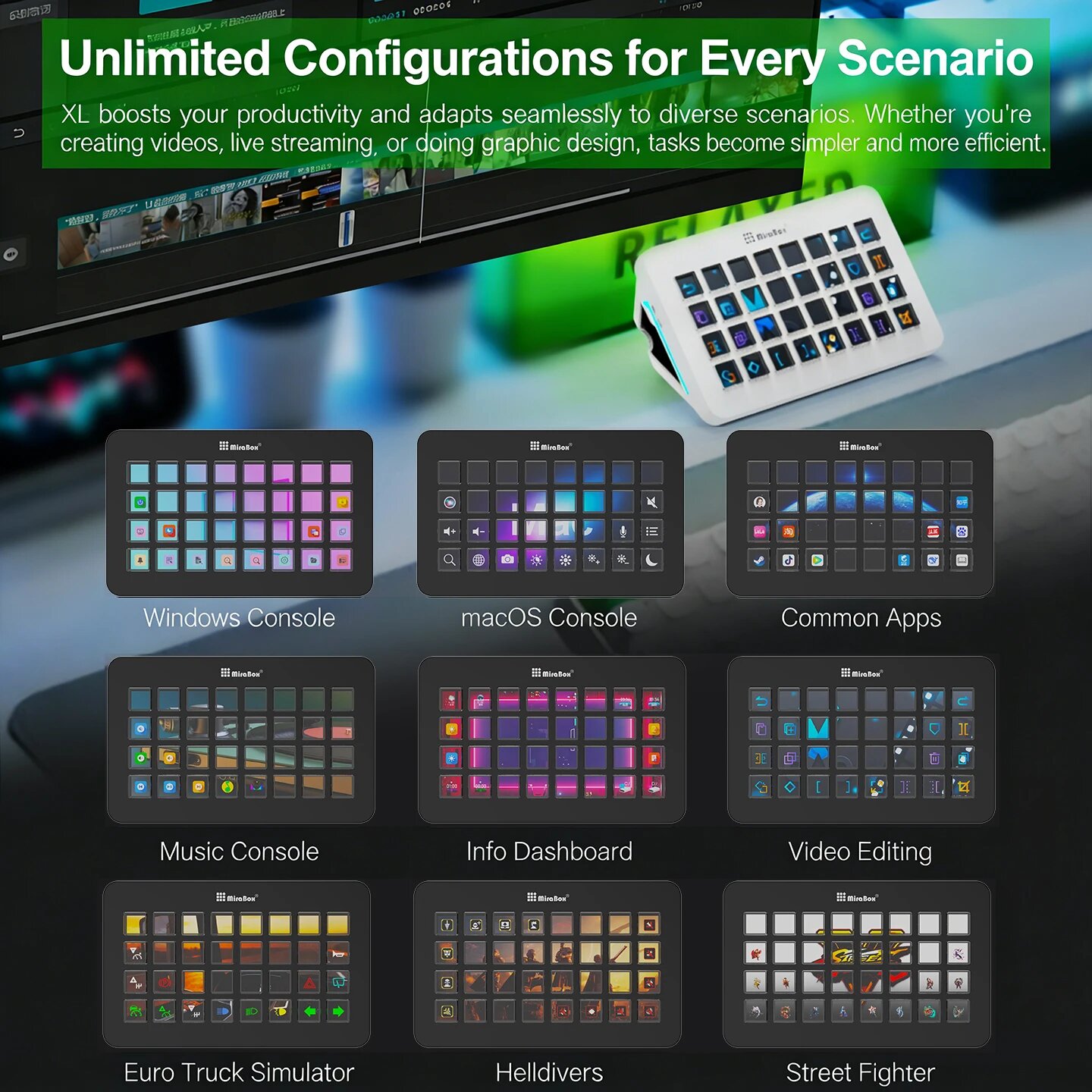 Mirabox XL Stream Deck Black — фото 1