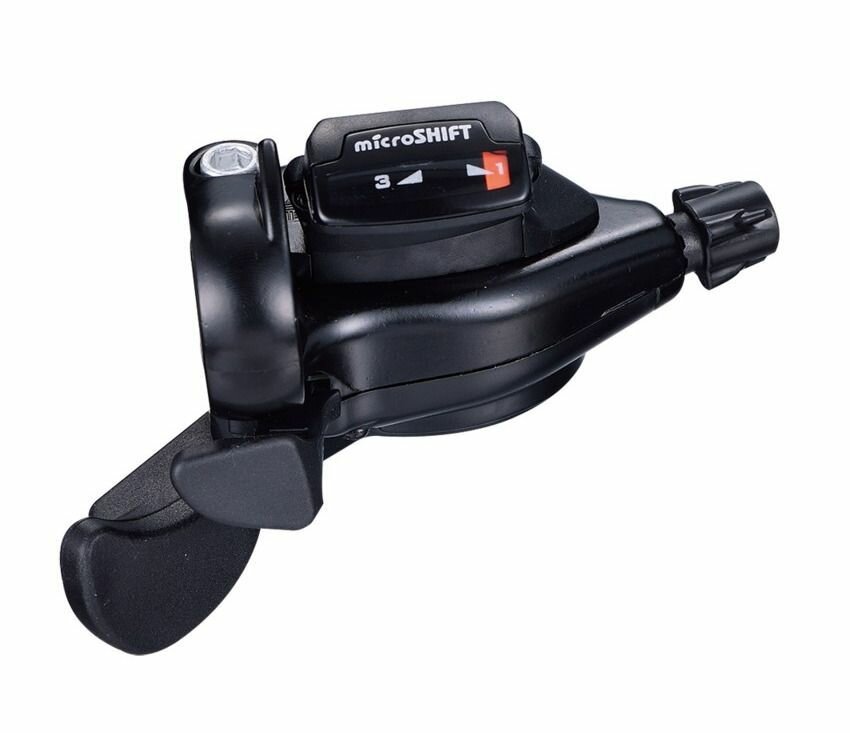 Шифтер/манетка левый Microshift TS71-3L 3-х скор. с тросом 1800 мм
