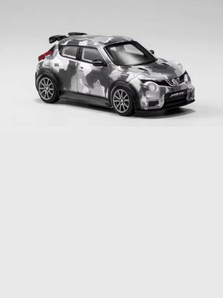 Машинка металлическая Kоллекционная модель DCT 1:64 Nissan Juke-R Grey Camouflage Color