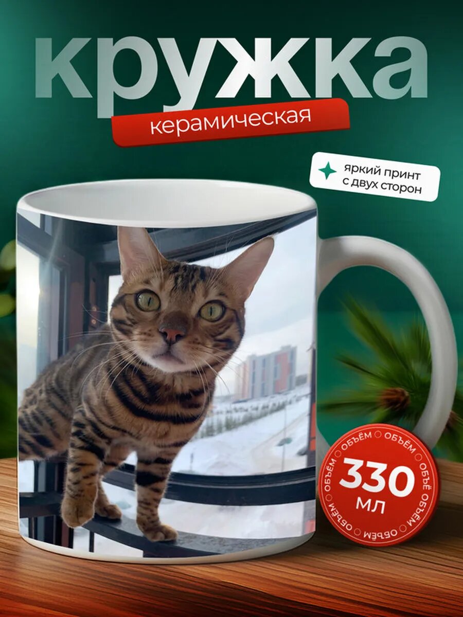 Кружка Гибралтарский скальный кот 18,