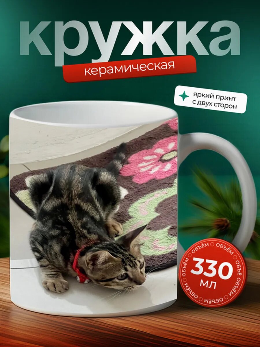 Кружка Зульский мраморный кот 2,
