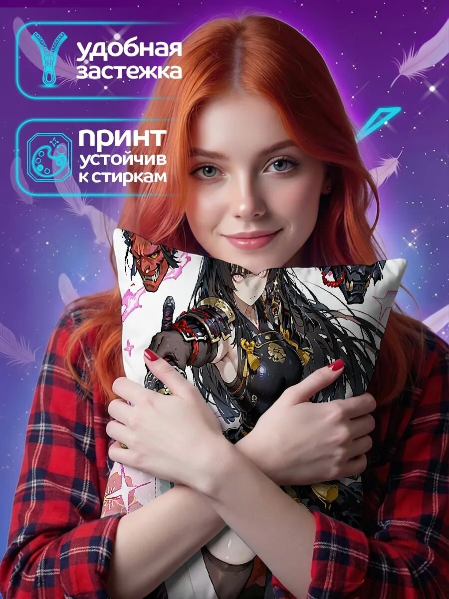Подушка дакимакура Самурайская девушка — фото 1
