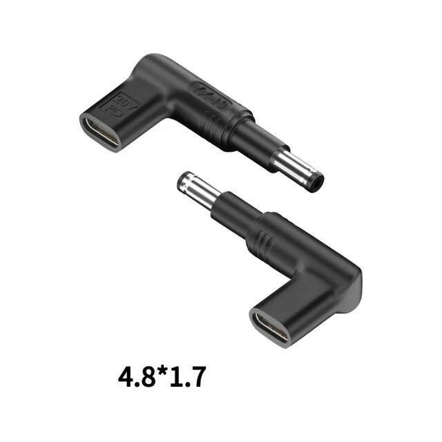 Переходник адаптер type-c PD QC 20v 4,8x1,7 мм удлиненный для блоков питания и пауэрбанков поддерживающих режим 20v