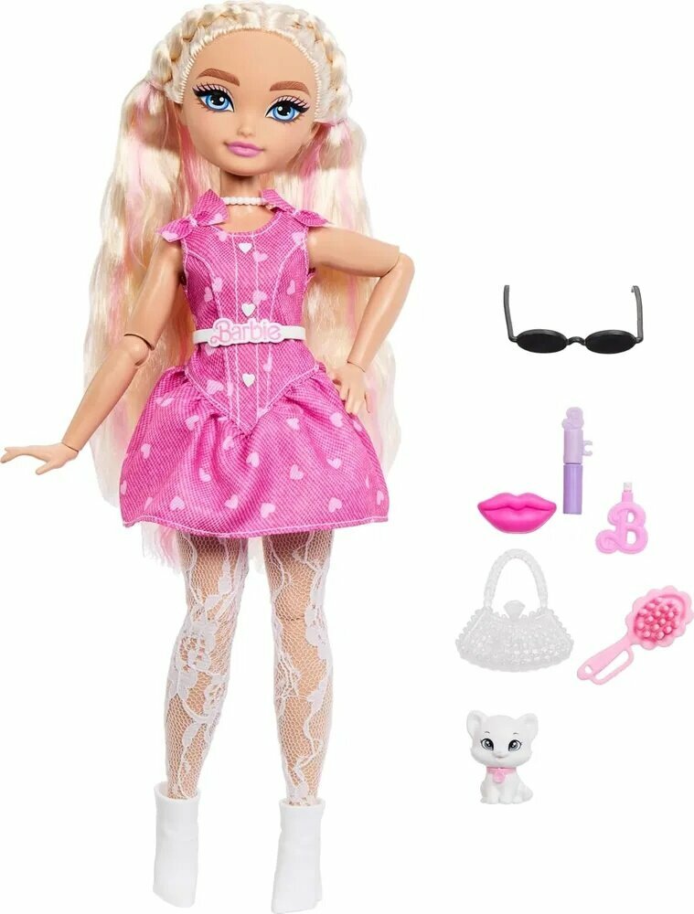 Кукла Barbie Dream Besties Malibu с аксессуарами для макияжа и подвижными суставами, арт. JKP50