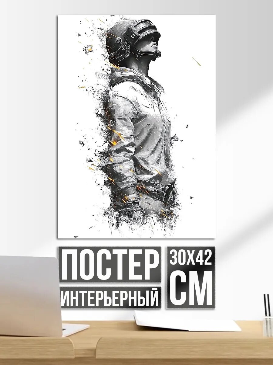Плакат постер Персонаж PUBG