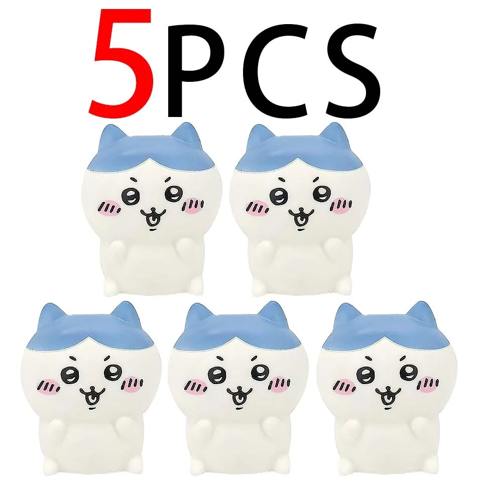 5шт Фигурка Chikawa, ночник, белый, Color: B