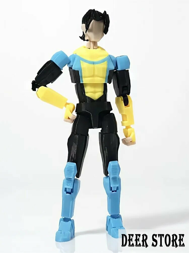 Фигурка Неуязвимый (Invincible-Mark Grayson) 3D-печатный подвижный манекен, Подарить подставку 1 шт
