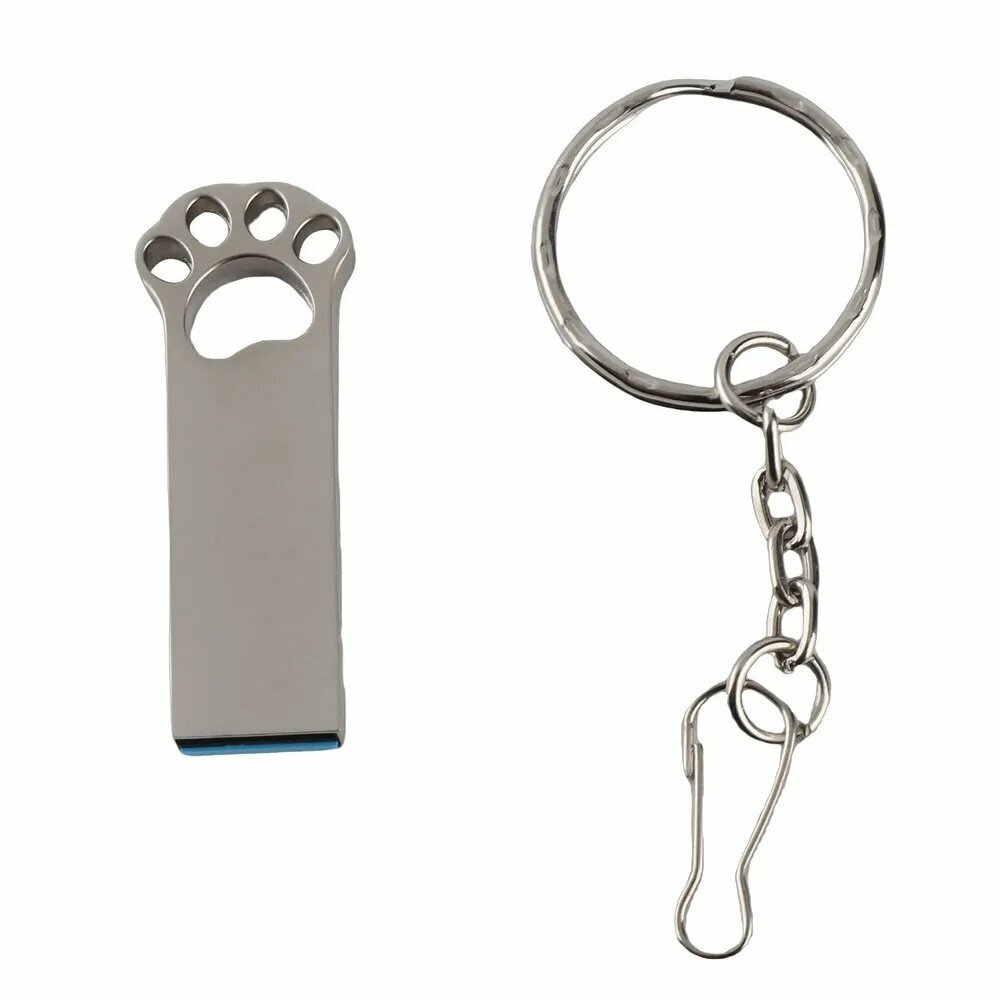 USB-флешка 2 ГБ в форме лапы, портативный U-образный диск с брелоком, большой объем памяти для компьютера, ноутбука, USB 2.0