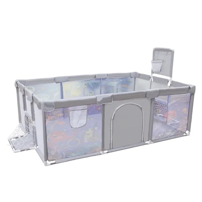 Каркас для детской игровой площадки IMBABY Cartoon Baby Playpen. Безопасная детская площадка. Антистолкновительная безопасная ограда для внутреннего/внешнего использования. Барьер для детской активности.