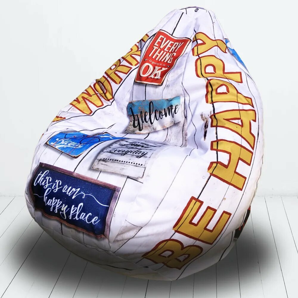 F78 Кресло-мешок Груша, XXXXL комфорт, Оксфорд,4XL, Be Happy