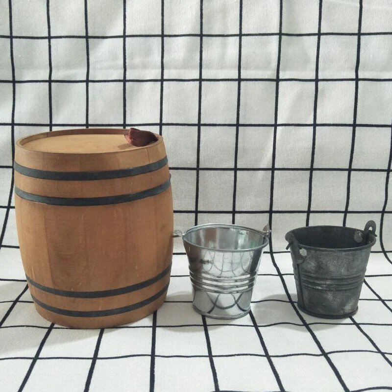 Деревянное ведро для 12-дюймовых фигурок JIAOU DOLL 1Barrel2bucket