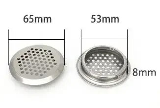 Стальные вентиляционные решетки для шкафов 10 шт. 53mm5
