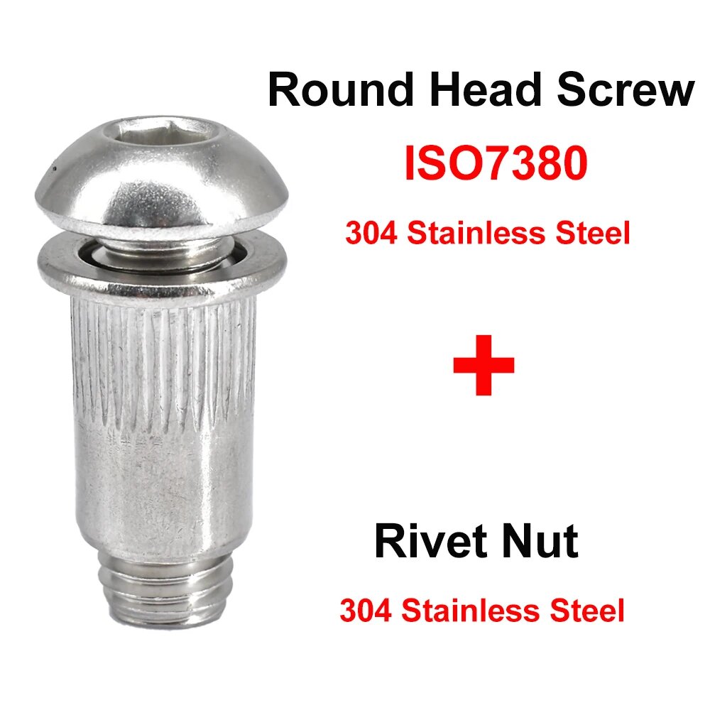 EDGAR GARY заклепки резьбовые М3-М10 M8X25(5pcs), Round Head(304)