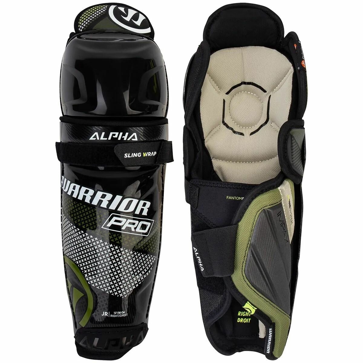 Щитки хоккейные Warrior Alpha Pro JR (10")