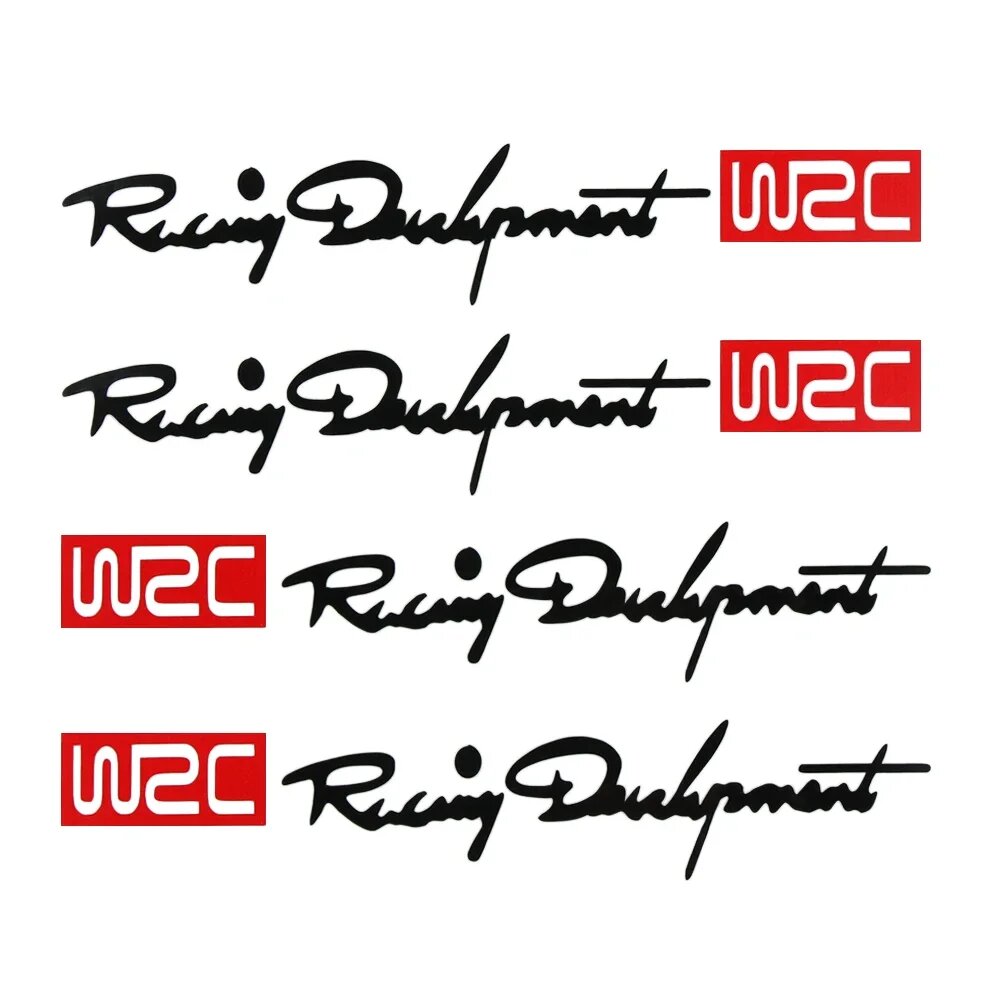 Наклейки WRC Racing Development, черные