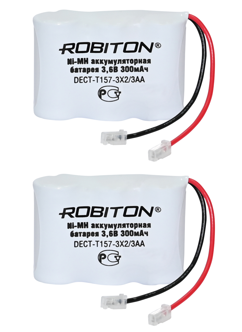 2шт Аккумулятор Robiton DECT-T157-3x2/3AA