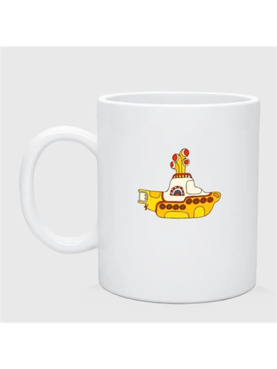 The Beatles. Yellow Submarine в дудл стиле Кружка