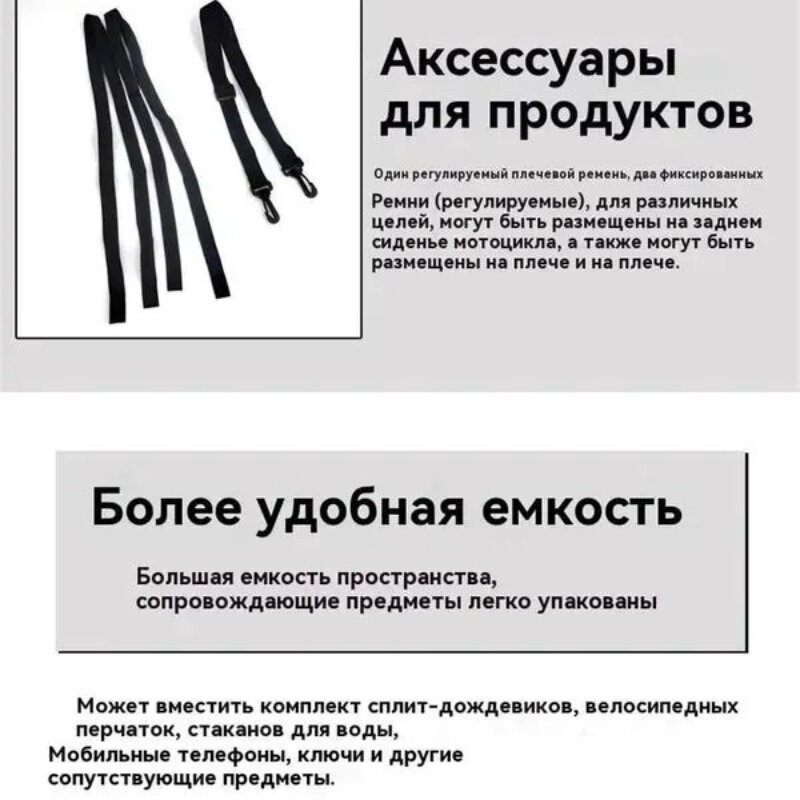 Мотоциклетная сумка FASTRIDER Black, на топливный бак, водонепроницаемая, черная — фото 1