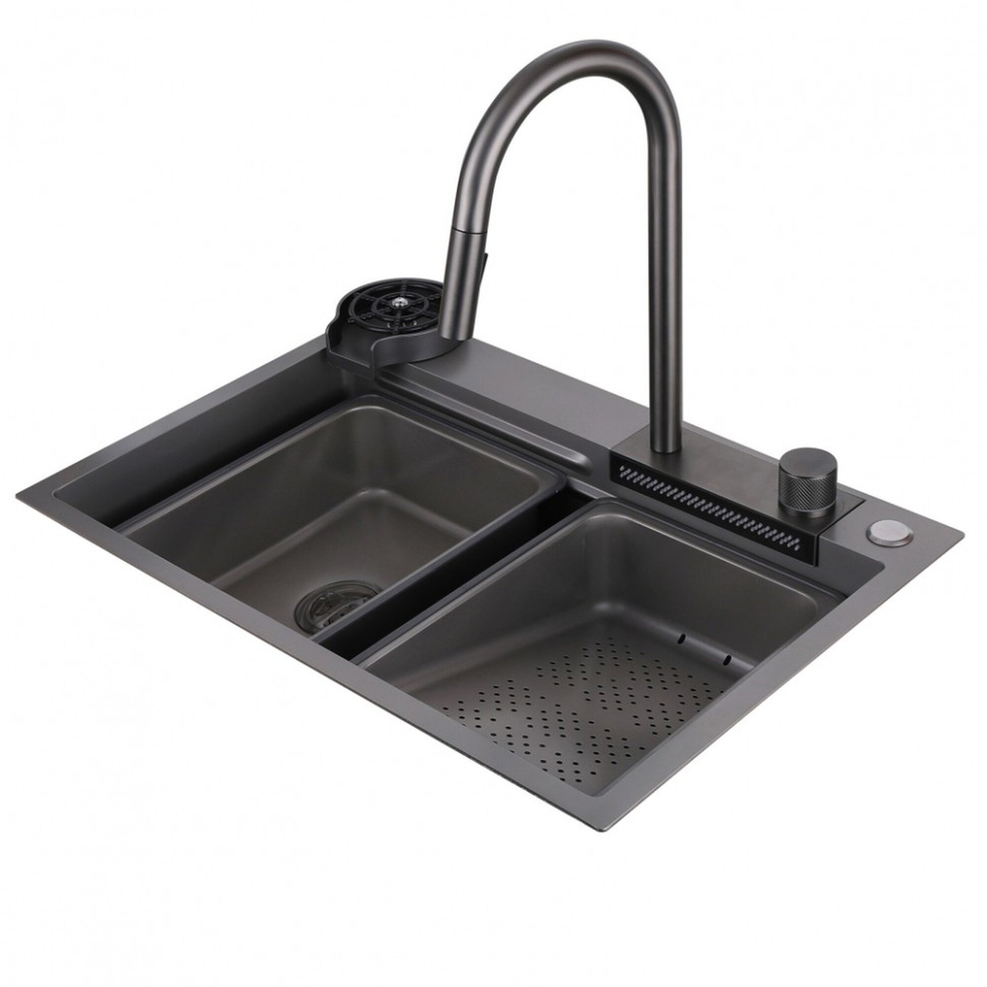 Кухонная мойка ABBER Wasser Kreis AF2194NG, нержавеющая сталь, никель