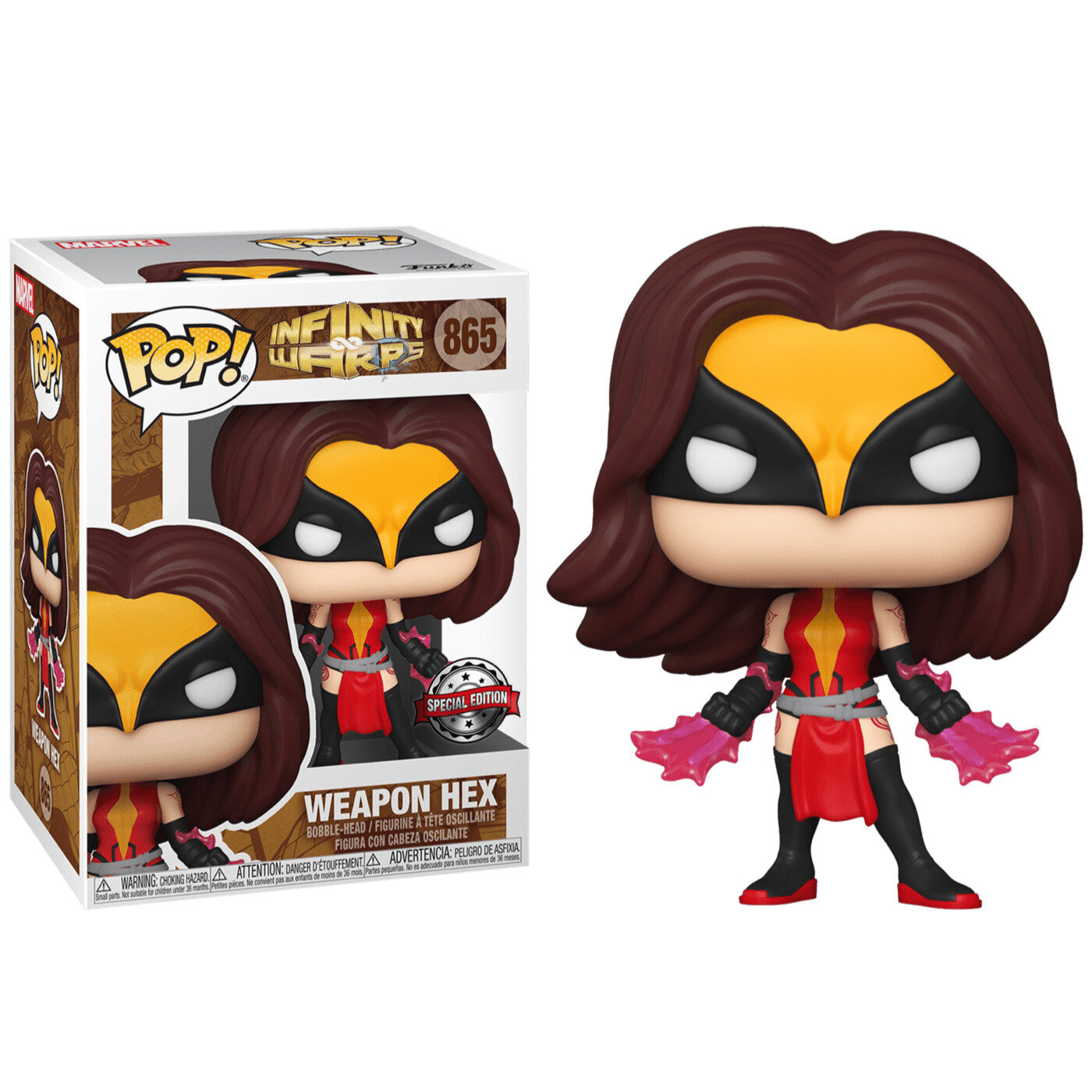 Фигурка Funko POP Weapon Hex (Эксклюзив Hot Topic) из комиксов Infinity Warps Marvel 865