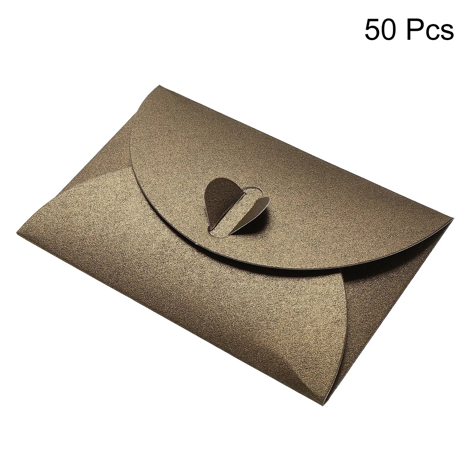 Мини конверты с жемчужным покрытием, 50 шт. Coffee Color
