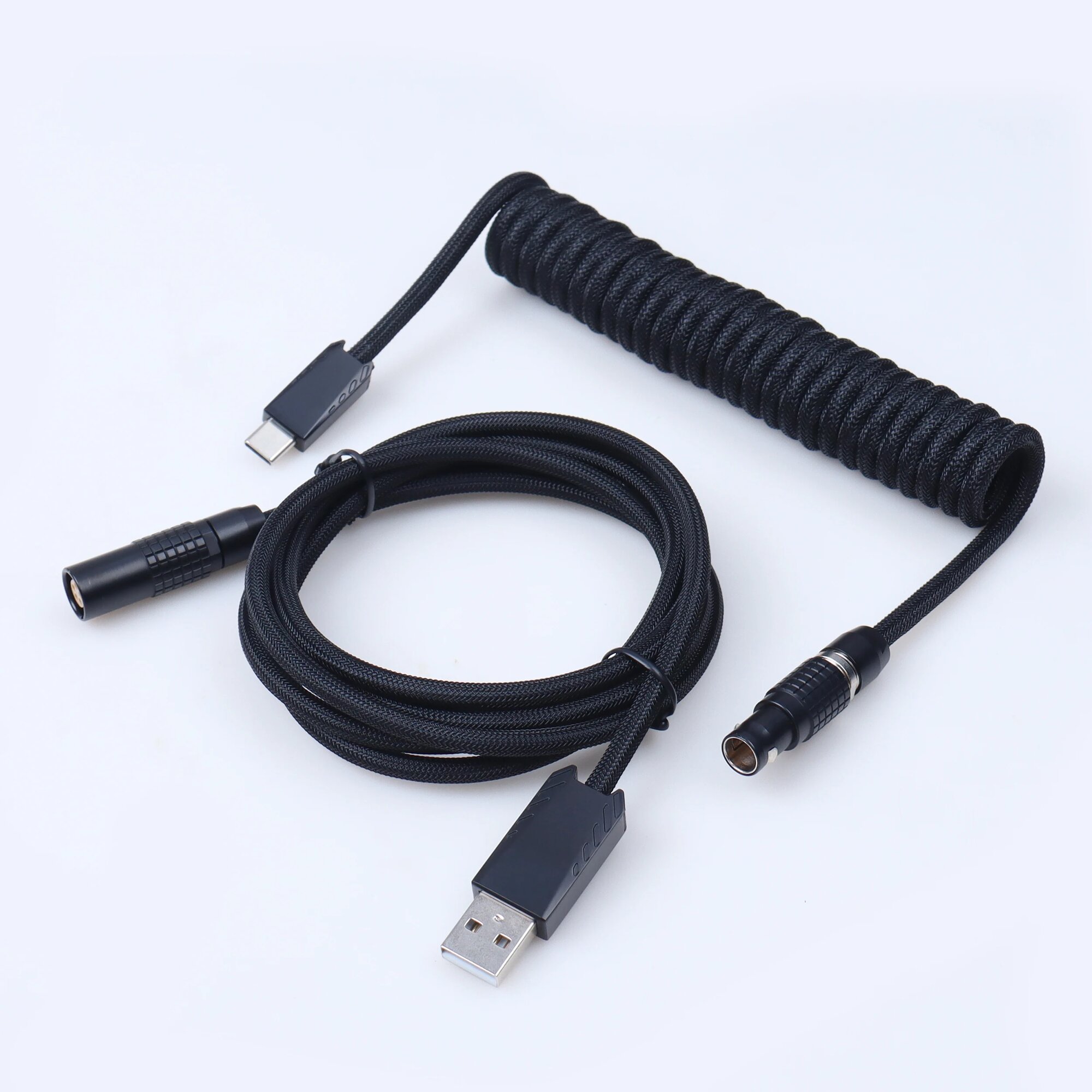 Спиральный USB-кабель Type-C для клавиатуры, LT1