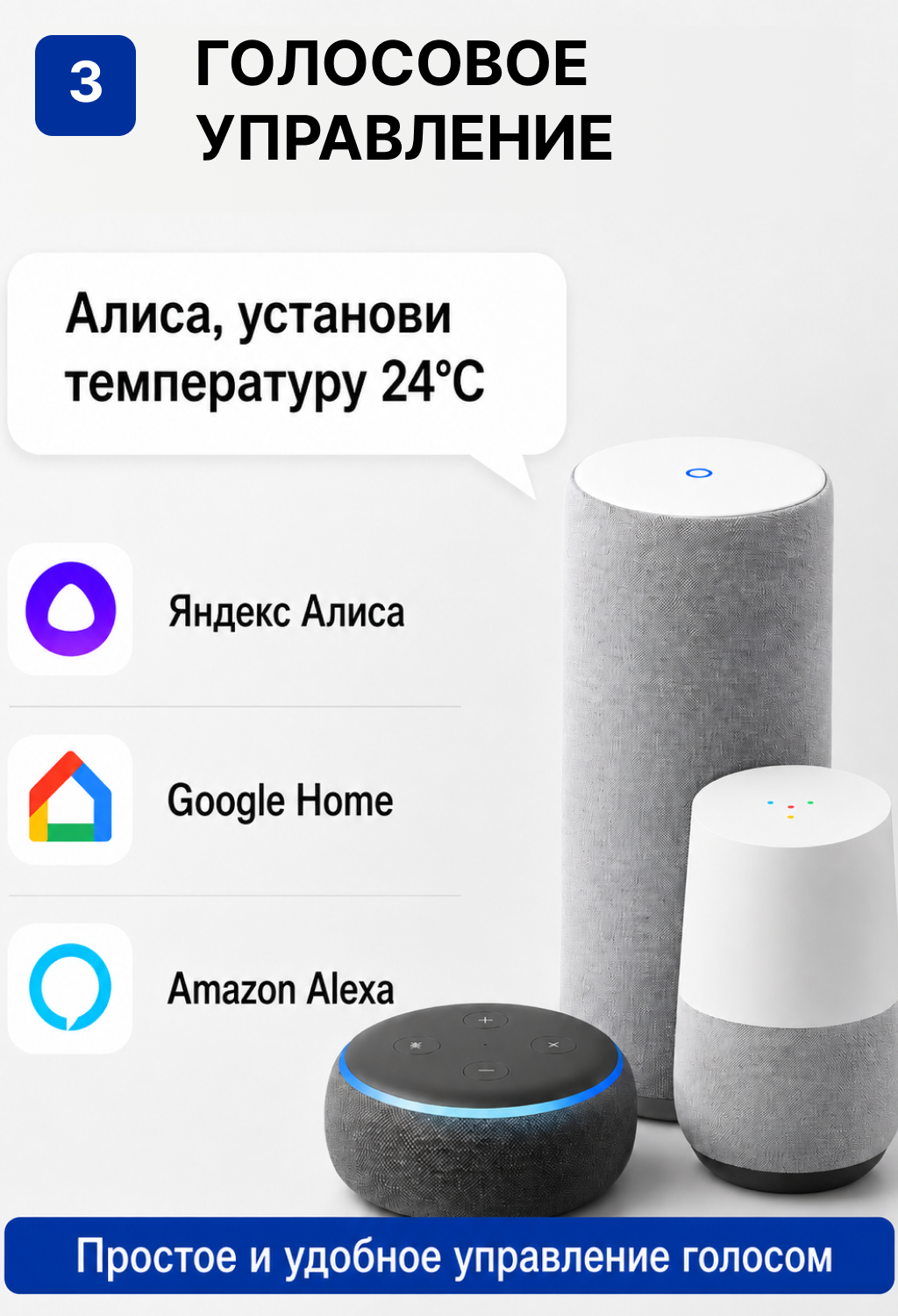 Электрорадиатор ТеплоМир ТМ-6-500, 900Вт, управление через Wi-Fi/Bluetooth, 10м² — фото 1