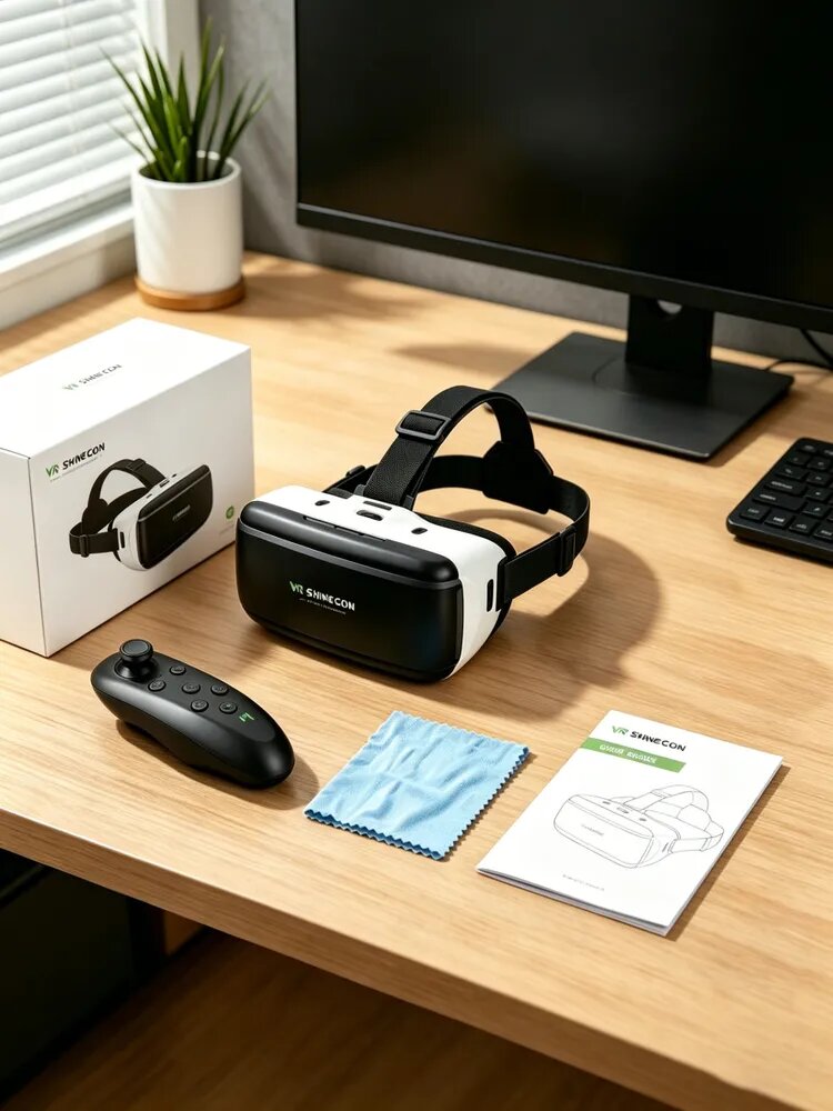 Виртуальные VR - очки сверхреального уровня / с игровой ручкой