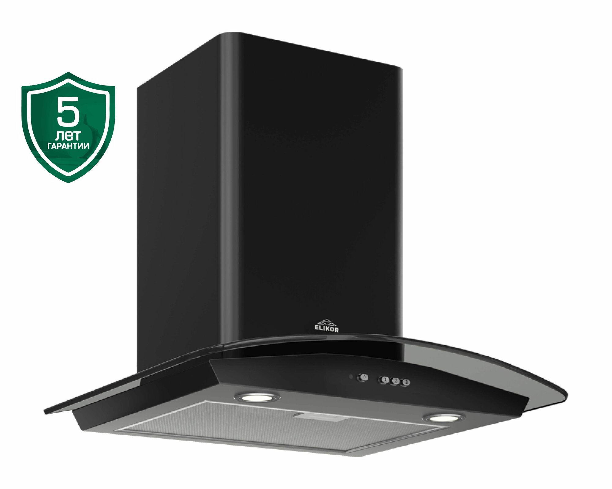 Elikor Аметист 50П-430-К3Д 50 см Вытяжка кухонная, 430 куб. м, черная