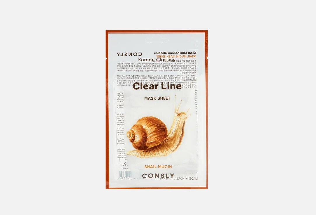 CONSLY Snail Mucin Тканевая маска для лица 25мл