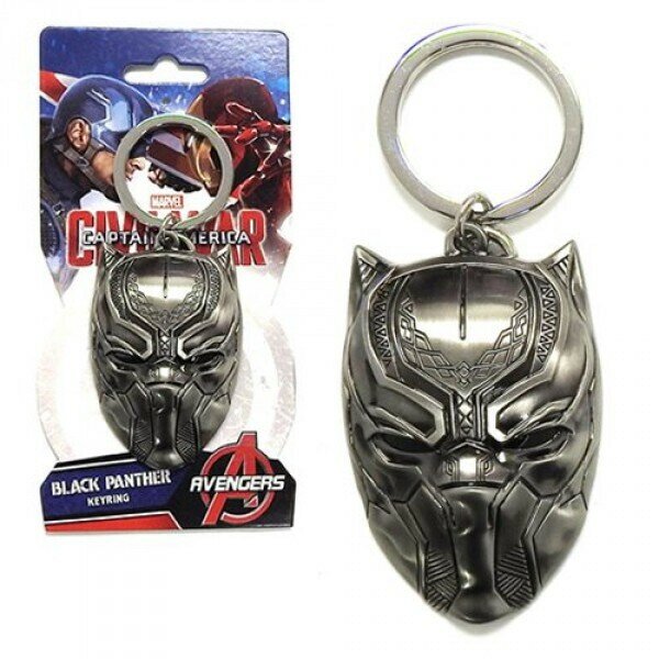 Брелок Black Panther Head Pewter Keychain Monogram из фильма Captain America: Civil War