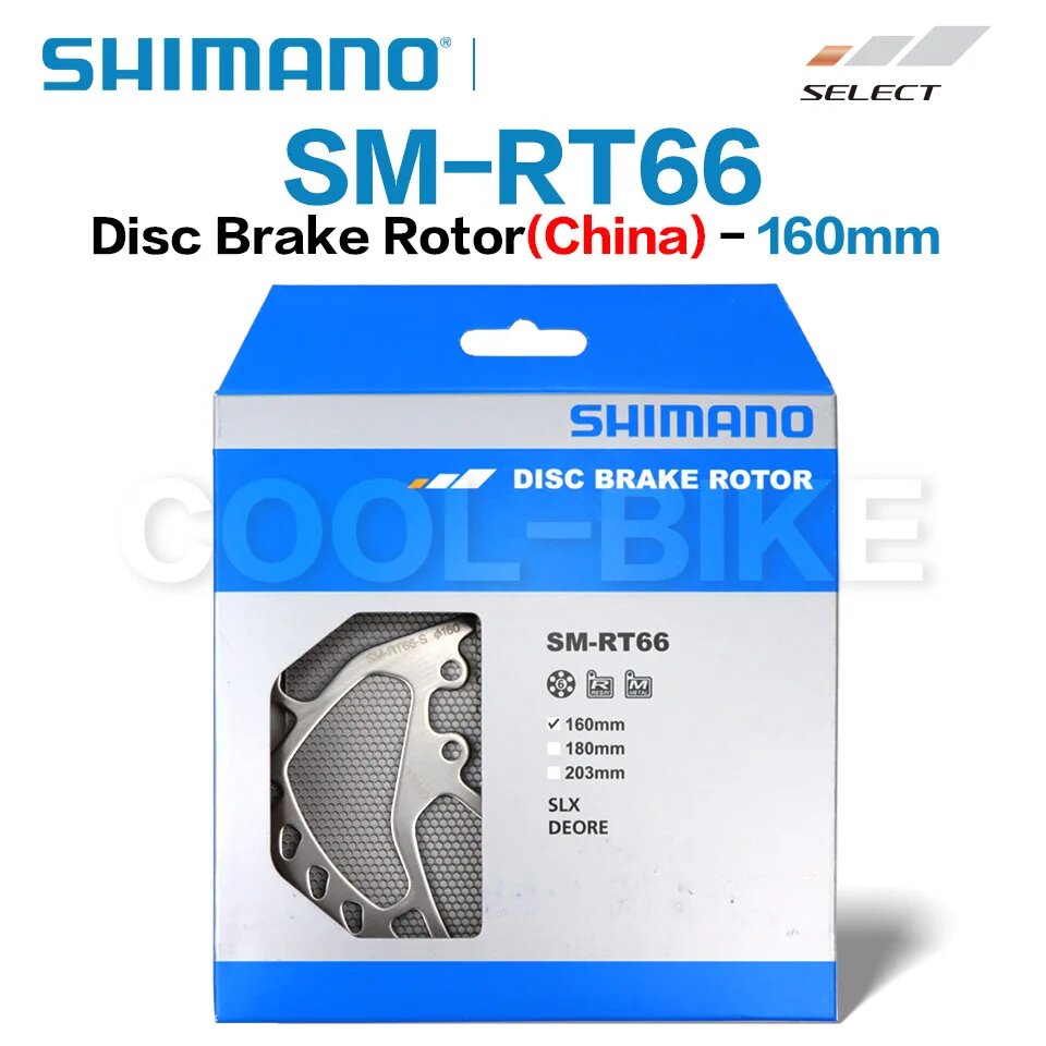 Дисковый тормоз Shimano Deore XT SLX SM-RT76 SM-RT66 6 отверстий 220 мм RT66 160mm boxed