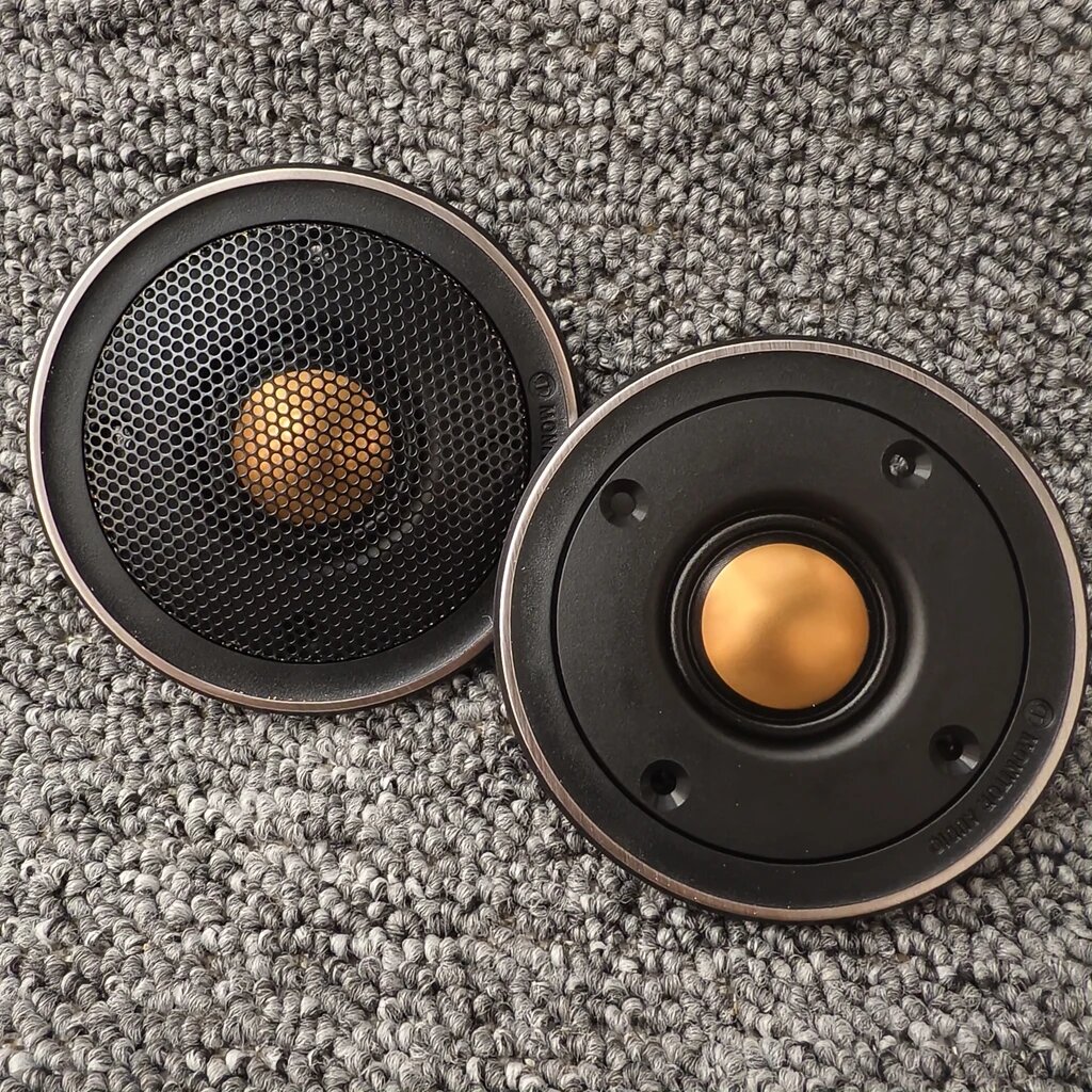 Hi-Fi DIY 3-дюймовый высокочастотный динамик, тройной громкоговоритель, купольный золотой пленочный звук, хороший, 82 мм, 4 Ом, профессиональный