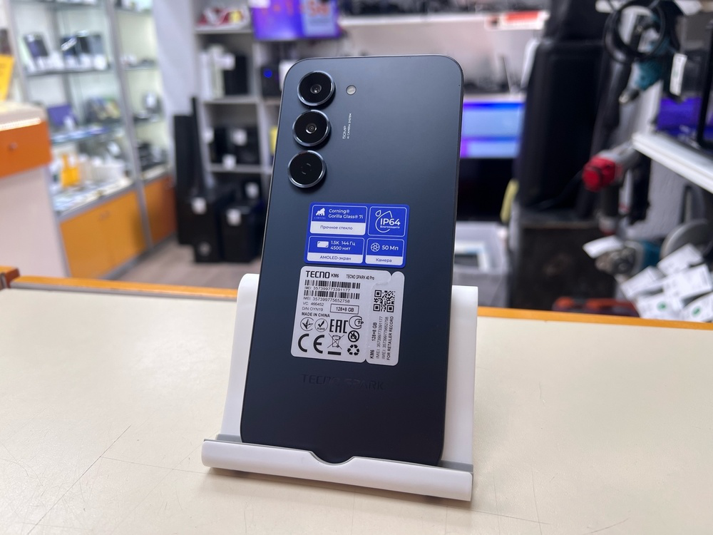 Смартфон Tecno SPARK 40 Pro 8/128ГБ, lake blue (синий), 5200 мА*ч
